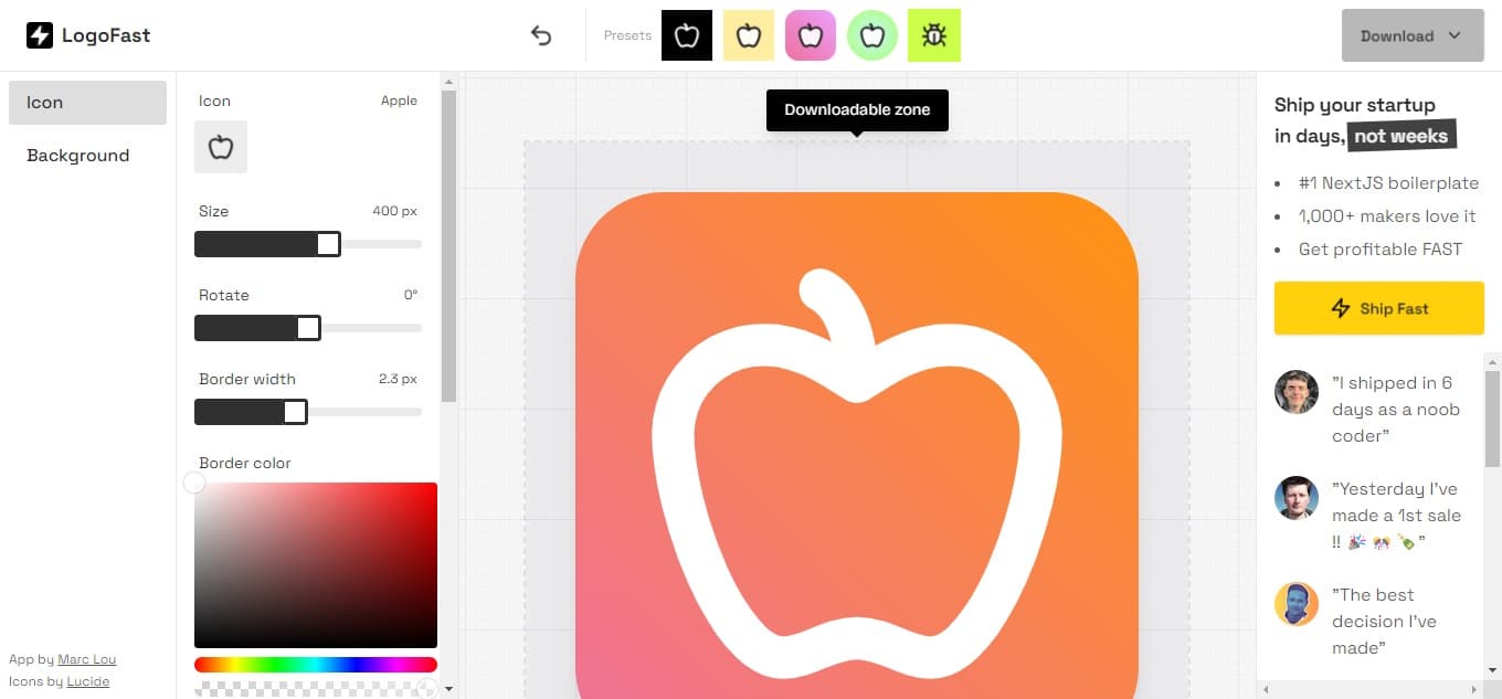 LogoFast Ai Review For 2024 : Prices & Features: Most Honest